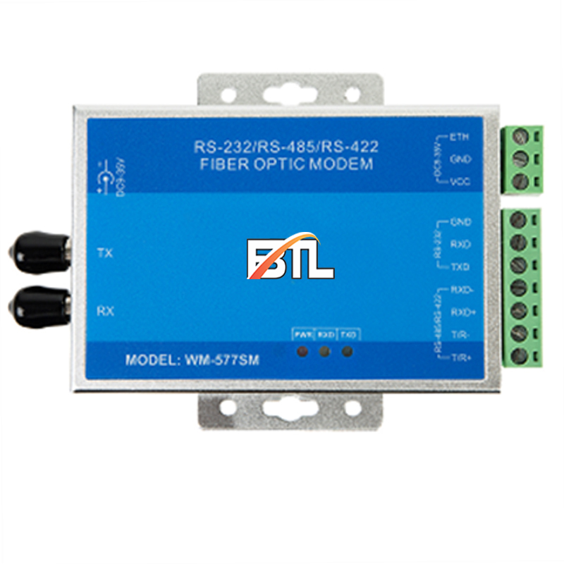 Industrial-grade high-speed RS232/RS485/RS422 fiber optic MODEM – BTL ...