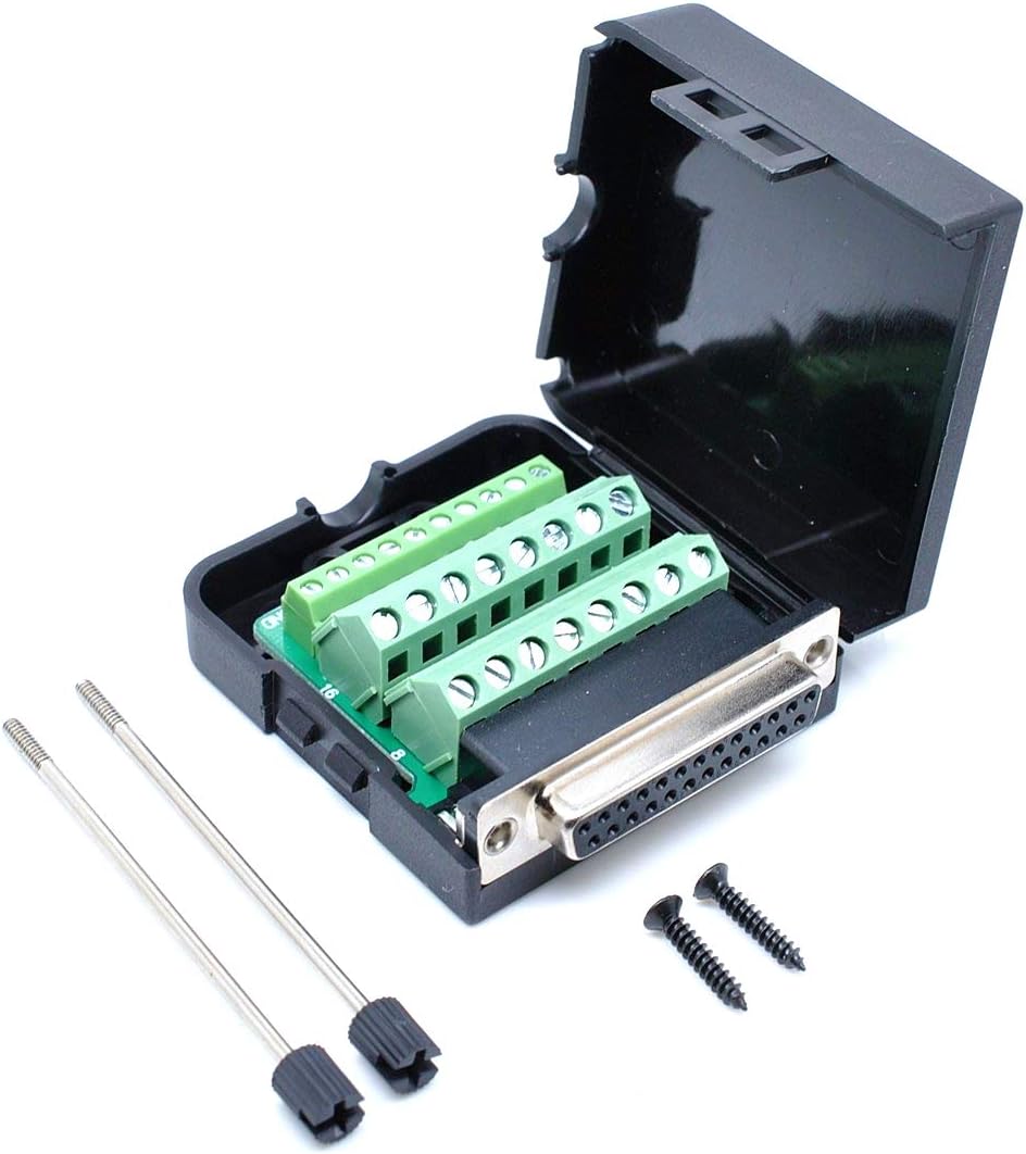 DB25/Female Breakout Connector to Wiring Terminal Thumbscrews – BTL ...