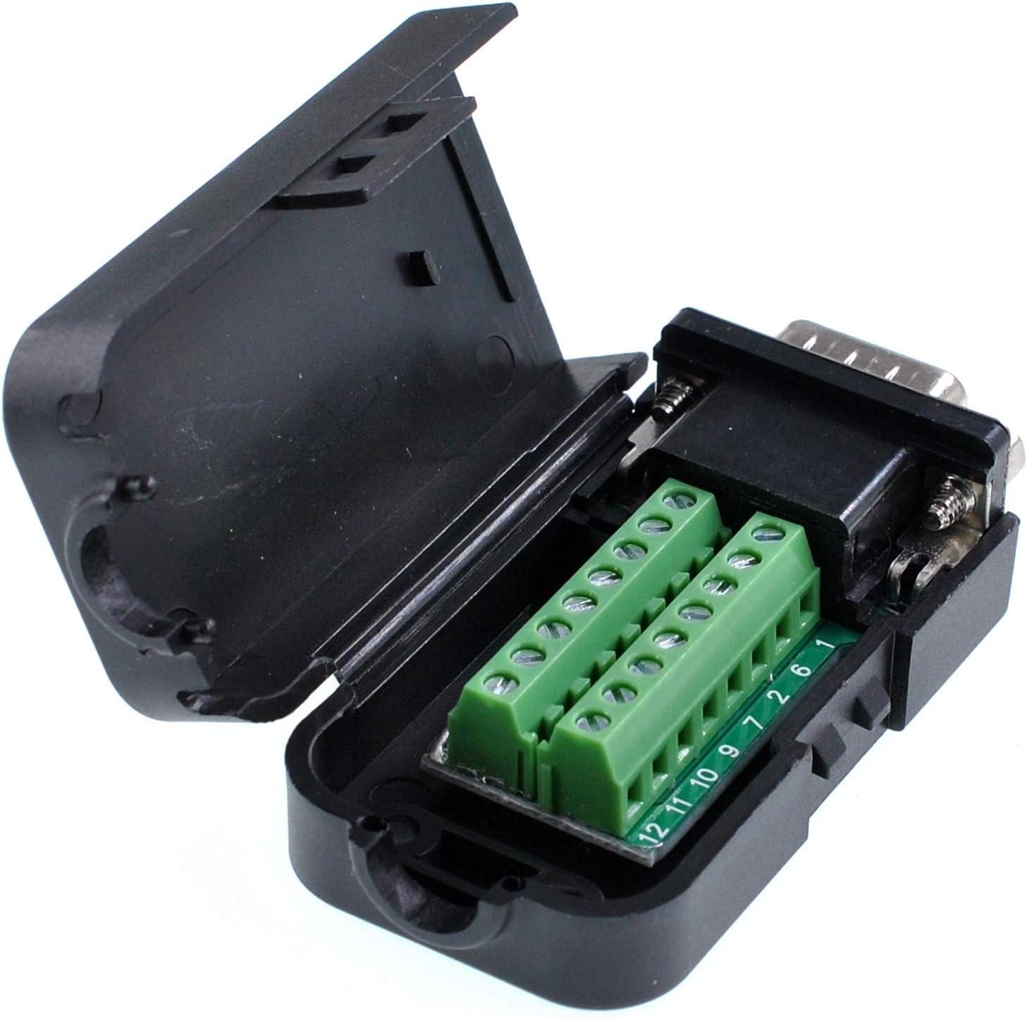 DB15 D-SUB VGA/Male Breakout Connector to Wiring Terminal Hex Nuts ...